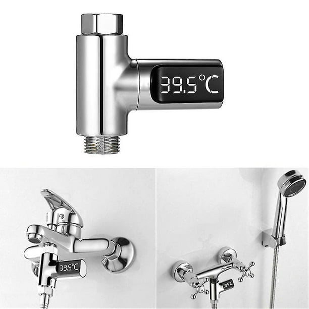 Led Display Water Shower Thermometer Self-generating Electricity Water ...