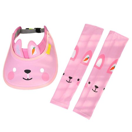 babydream1 Children Summer Hat with Sleeves Cartoon Sun Protection Cap ...