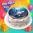 7.5x Inch Edible Cake Toppers – Shark Themed Birthday Party Collection ...