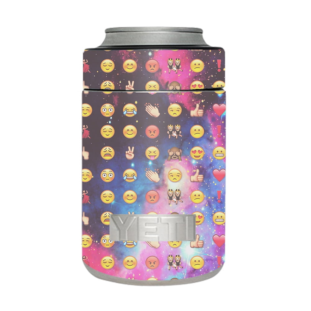 Skin Decal For Yeti 12 Oz Rambler Colster Can Cup / Emojis In Galaxy ...
