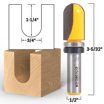 Yonico 3 Bit 5/8" Diameter Flush Trim Template Router Bit Set - 1/4 ...
