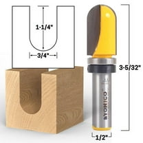 3/4" Faux Panel Ogee Groove Template Router Bit - 1/4" Shank - Yonico ...
