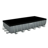 Bestway 24' x 12' x 52" Rectangular Frame Above Ground Swimming Pool ...