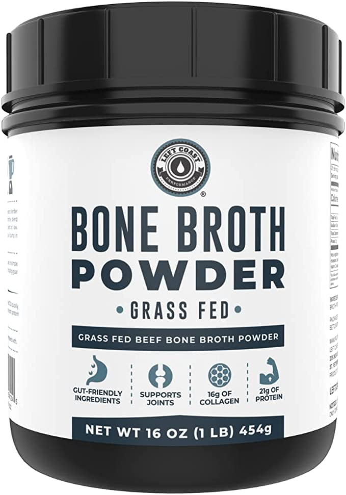 Left Coast Performance Organic Bone Broth Protein Powder | Grass-Fed ...