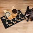 Funny Dog Bowl Mat,Dog Food Floors Mat for Small,Medium,Large Pet ...
