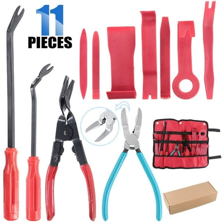 11Pcs Auto Trim Removal Tool Kit, Universal Car Panel Trim Upholstery ...