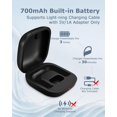 Black Charging Case Replacement for Powerbeats Pro – 700mAh, Portable ...