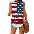 CHGBMOK Womens American Flag Tank Tops 4th of July Camo Tee Summer ...