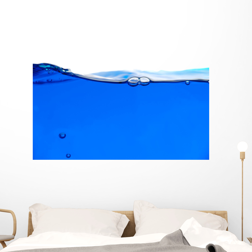 Blue Water Wall Mural by Wallmonkeys Peel and Stick Graphic (48 in W x ...