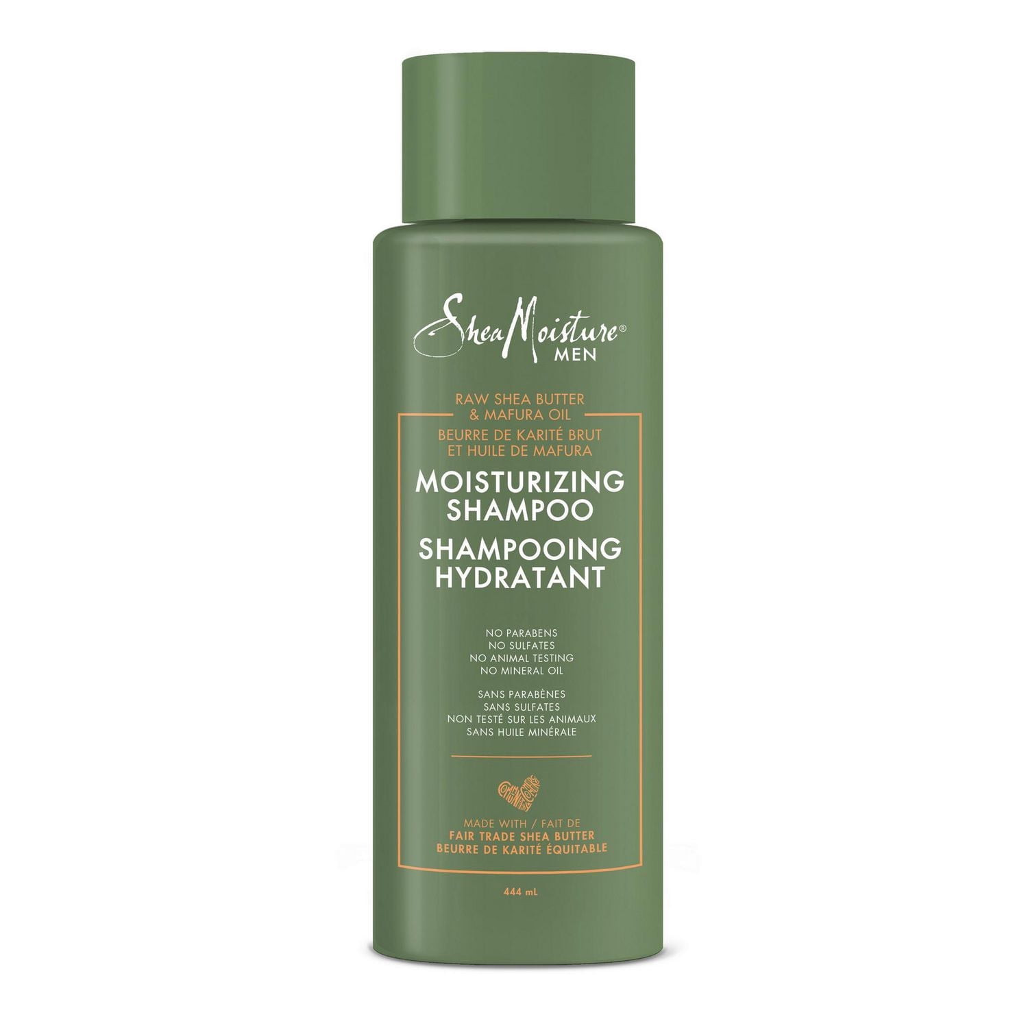 SheaMoisture Men Shampoo Moisturizing Raw Shea Butter & Mafura Oil, 444 ...