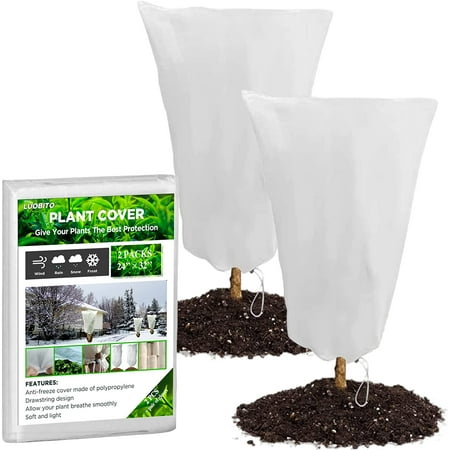 Plant Wintering Veil, Set of 2 Plant Wintering Covers, 60 x 80cm Plant ...