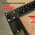 16" Woodworking Square Ruler, Multi-Angle Measuring, Universal ...