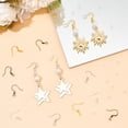 500Pcs 5 Colors Brass French Earring Hooks Ear Wire with Horizontal ...