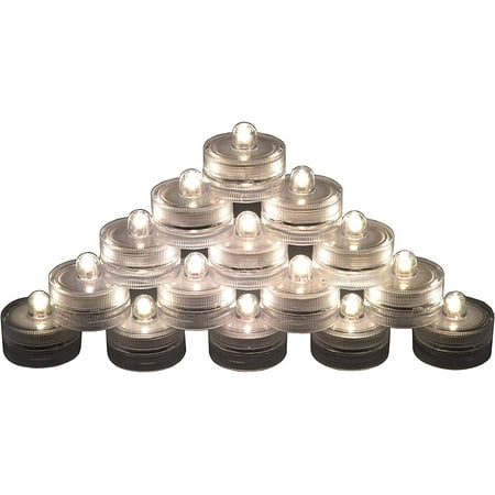 Samyo Set of 36 Waterproof Wedding Submersible Battery LED Tea Lights ...