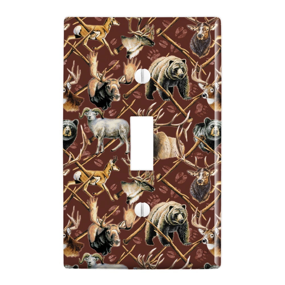 Big Game Hunter Hunting Bear Deer Pronghorn Plastic Wall Decor Toggle ...