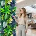 Artificial Plant Wall Panel Green Grass Background Decor, Plastic Milan ...