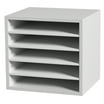 BENTISM Wood Literature Organizer Adjustable File Sorter 5 Compartments ...