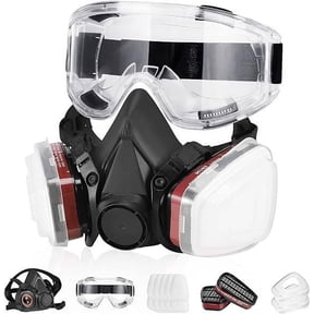 3M Half Facepiece Reusable Respirator, Medium, Gray, NIOSH Mask ...
