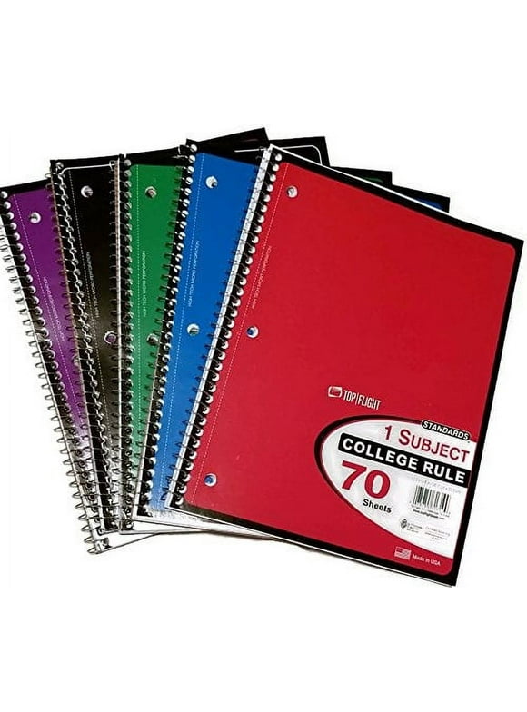 Top Flight Spiral Notebooks in Notebooks & Pads - Walmart.com