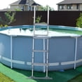 70" Above Ground Swimming Pool Ladder, A-Frame Deck Ladder with Top ...