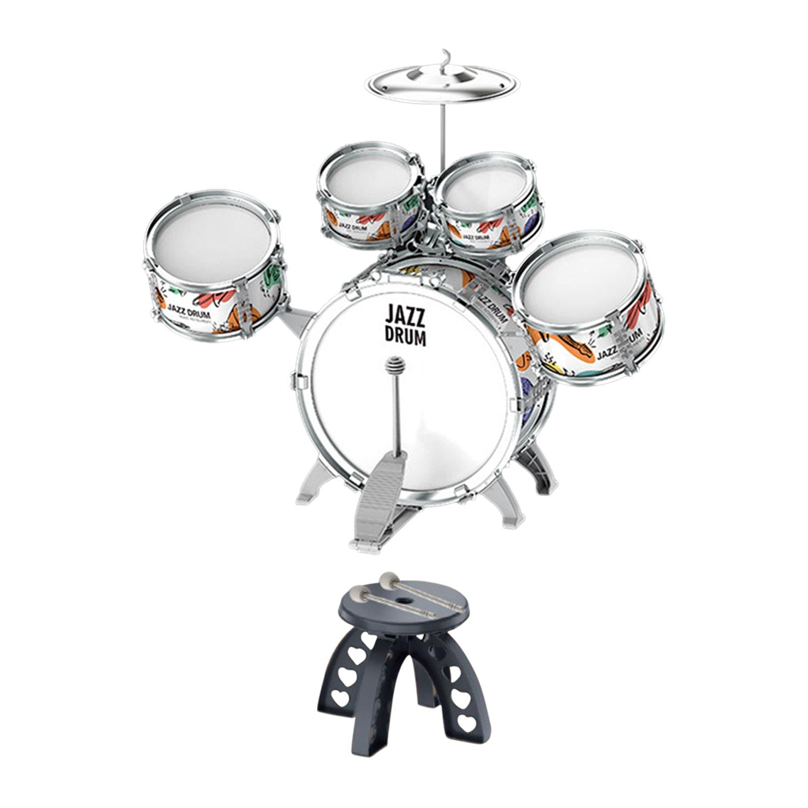 Kits de bombo, batería de jazz para niños, juguete sensorial, batería ...