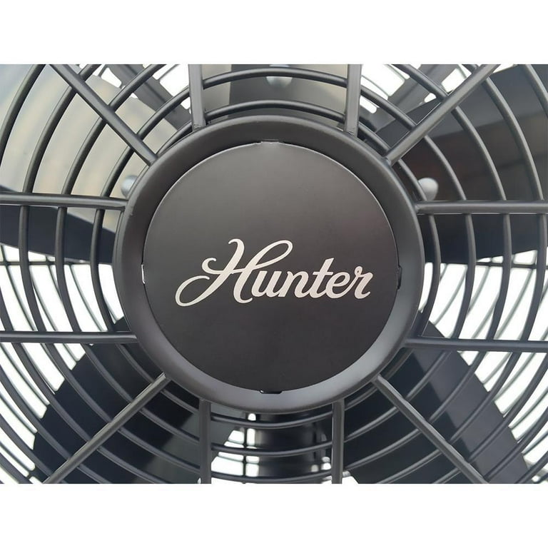 Hunter Retro 12 In 3 Speed Oscillating Table Fan With All Hunter 90407