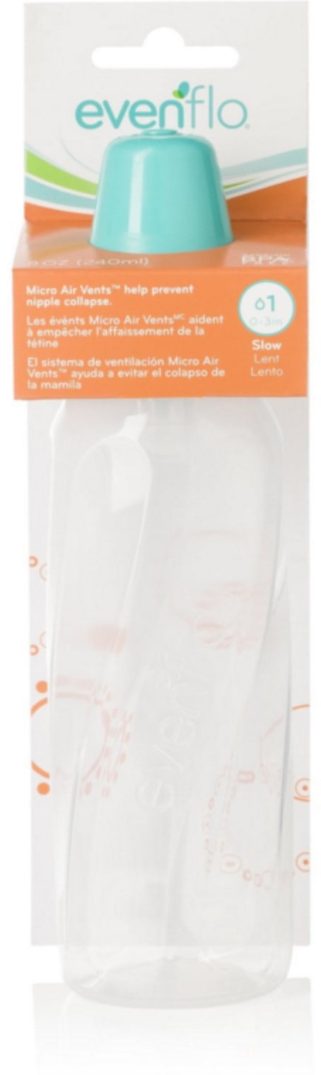 Evenflo Classic Clear Bottle without BPA, 8 oz, 1 ea (Pack of 3 ...