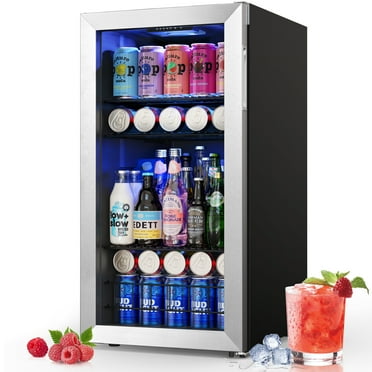 Honeywell Beverage Refrigerator and Cooler, 115 Can Mini Fridge with ...