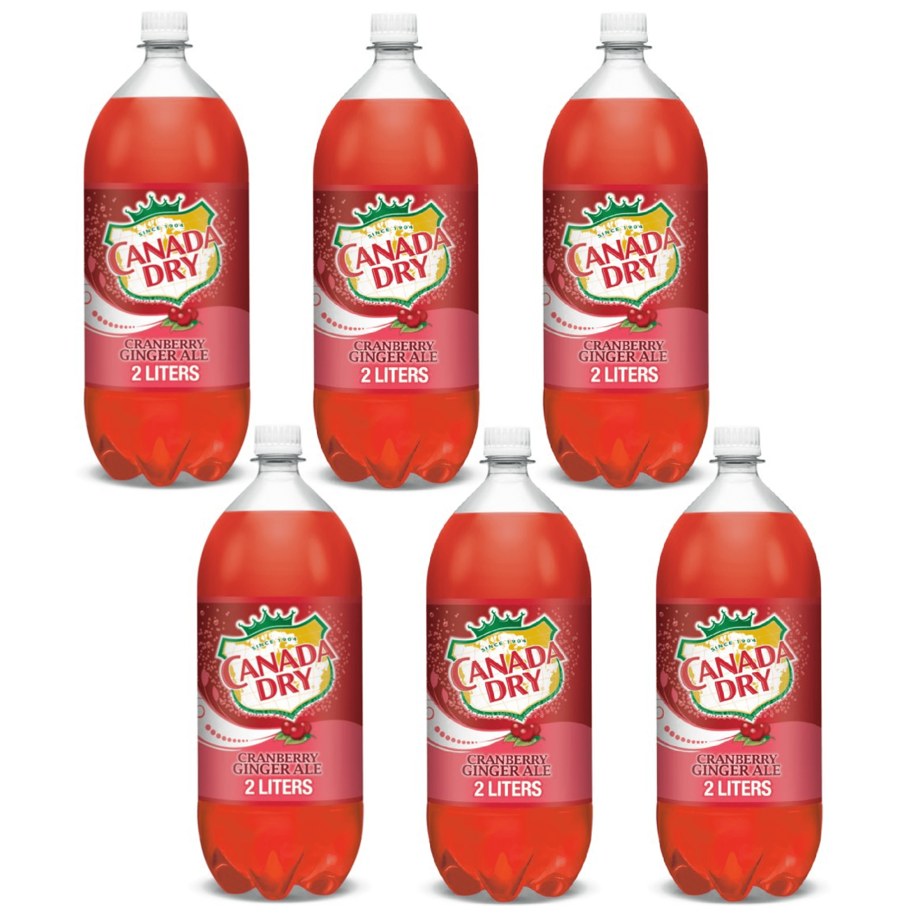 Buy Canada Dry Cranberry Ginger Ale, 2 Liter, Pack of 6 Online at ...
