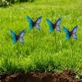1 Pack, Metal Garden Stake Decoration, Iron Butterfly Ground Insertion ...
