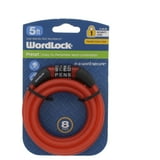 WordLock 8mm x 4 ft Cable Bike Lock- Red - Walmart.com