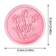 5PCS Flower Cookie Molds Set Tulip Rose Cherry Blossom Shape Stamps for ...