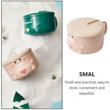 Niceauty 1Pc Metal Mixing Bowl Stainless Steel Pink Food Container for ...