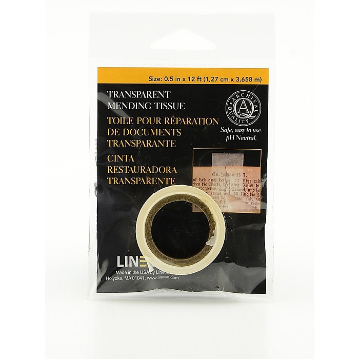 Transparent Mending Tissue 1/2 in. x 12 ft., roll (pack of 4) - Walmart.com