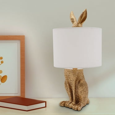 3R Studios Whimsical Polyresin Rabbit Table Lamp for Children's Room ...