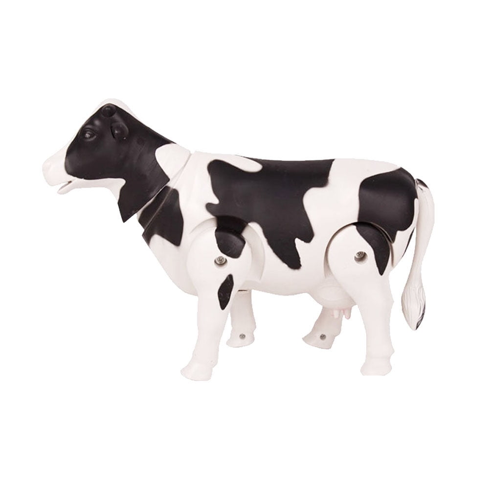 Juguete eléctrico de vaca lechera simulación realista figura de vaca ...