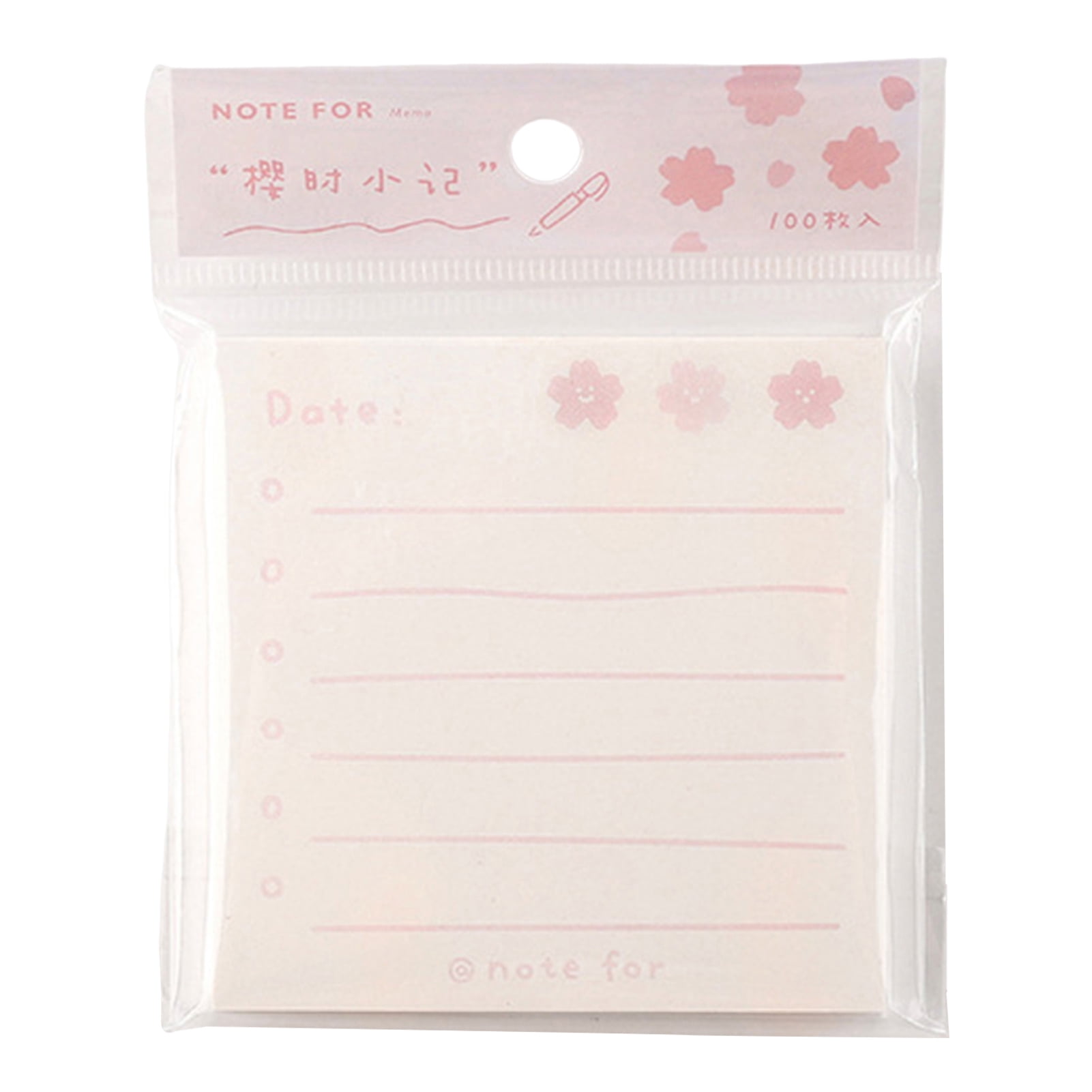 Cartoon Flower Memo Notes Set- Square Shape, Large Quantity, No ...
