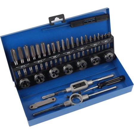 Lepai 32Pcs Tap and Die Set, M3-M12 Coarse Pitch Alloy Steel Tap and ...