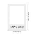 Happy Birthday DIY Paper Picture Frame Cutouts Photo Booth Props for ...