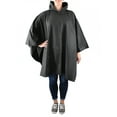 Totes Unisex Rain Poncho, Lightweight, Reusable, And Packable, Black ...