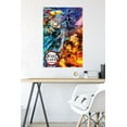 Demon Slayer - Key Visual 2 Wall Poster with Pushpins, 22.375" x 34 ...