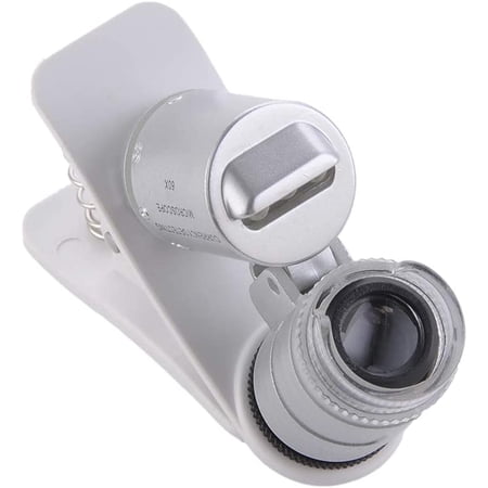Clip-On Type Loupe Micro 60X Zoom Jewels Magnifier Universal Micro Lens ...