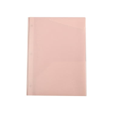 Plastic Folders with Pockets and Prongs Plastic 3 Hole Punched Folder ...