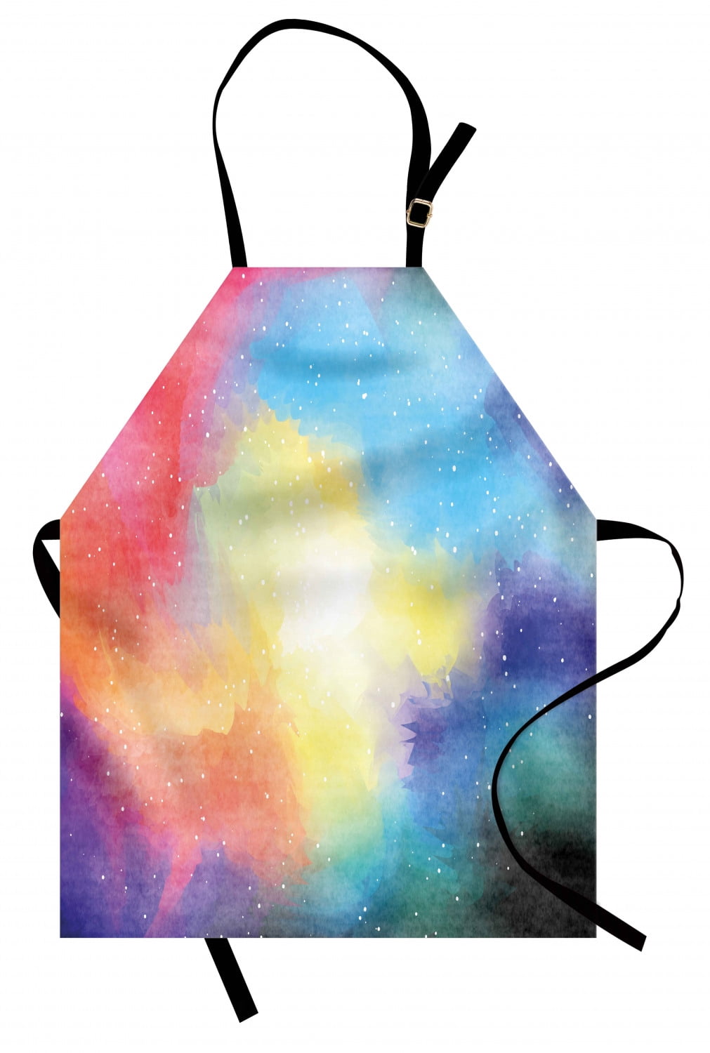 Outer Space Apron Watercolor Nebula Colorful Galaxy Stars Universe ...