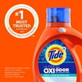 Tide Ultra OXI Liquid Laundry Detergent 105 fl oz 74 Loads with Odor ...