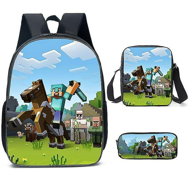 Minecraft Game Three-piece Backpack A - Walmart.ca