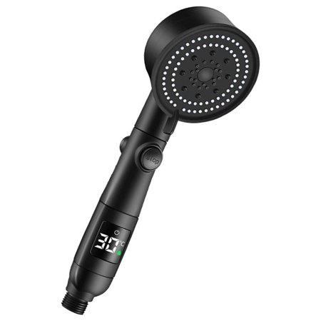 facefd Shower Head Temperature Digital Display On/Off Pause Shower ...