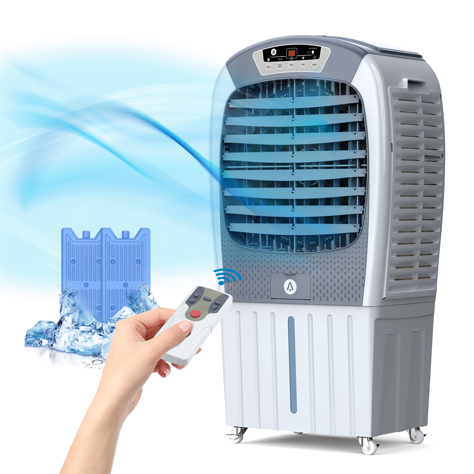 Portable Evaporative Cooler, 3100CFM Air Cooler, 3 in 1 Multi ...