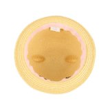 CTM Girl's Smiling Kitty Face Straw Sun Hat - Walmart.com
