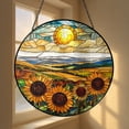 Sunflower Window Art – Stained Glass Style - Walmart.com